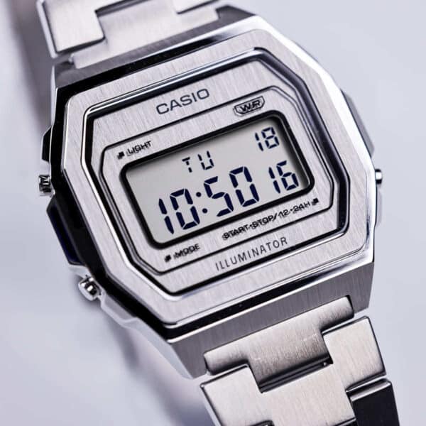 Full stainless steel Casio A1000DN-7 limited set includes metal and cloth bands - G-Central G ...