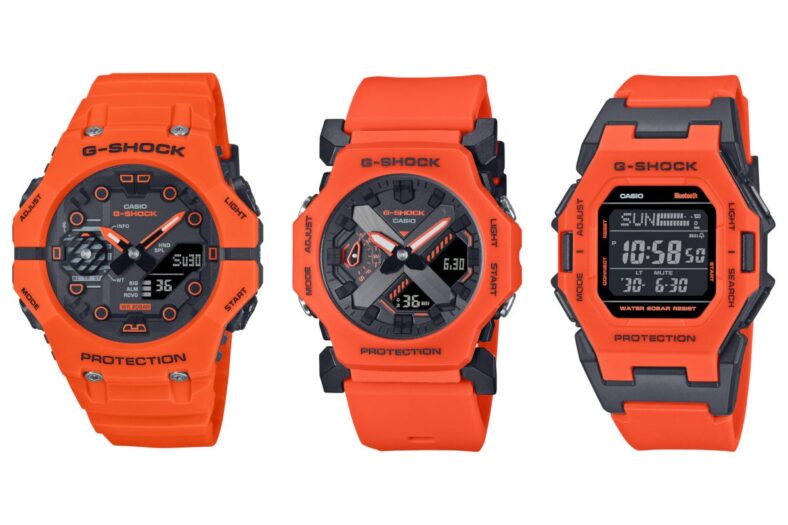 G-Shock Functional Logo Series in emergency orange - G-Central G-Shock ...