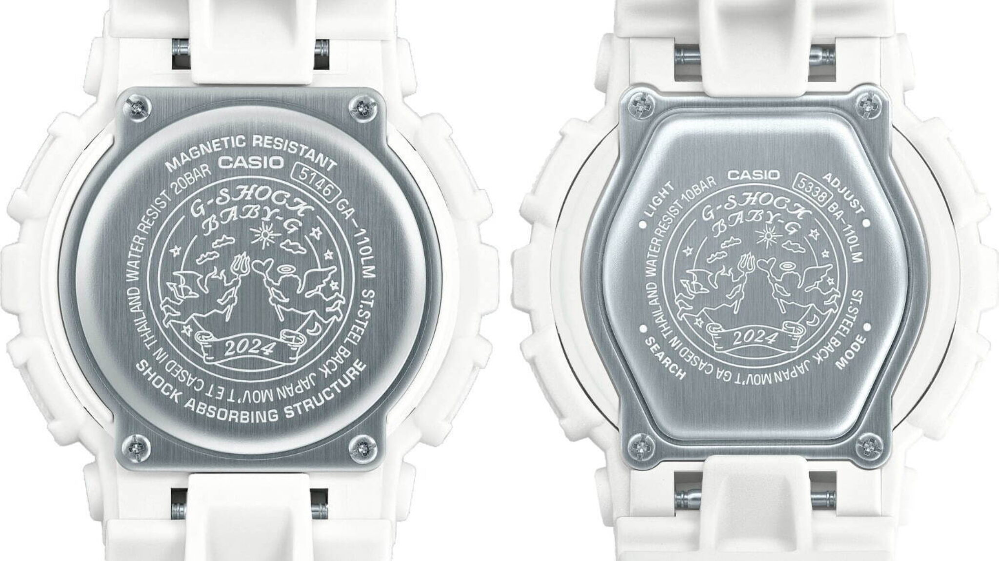 G Presents Lover's Collection 2024 LOV-24A set with rose-themed G-Shock ...