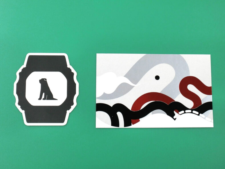 Large original G-Shock DW-5000C-1A clock installed at the Shibu Hachi ...