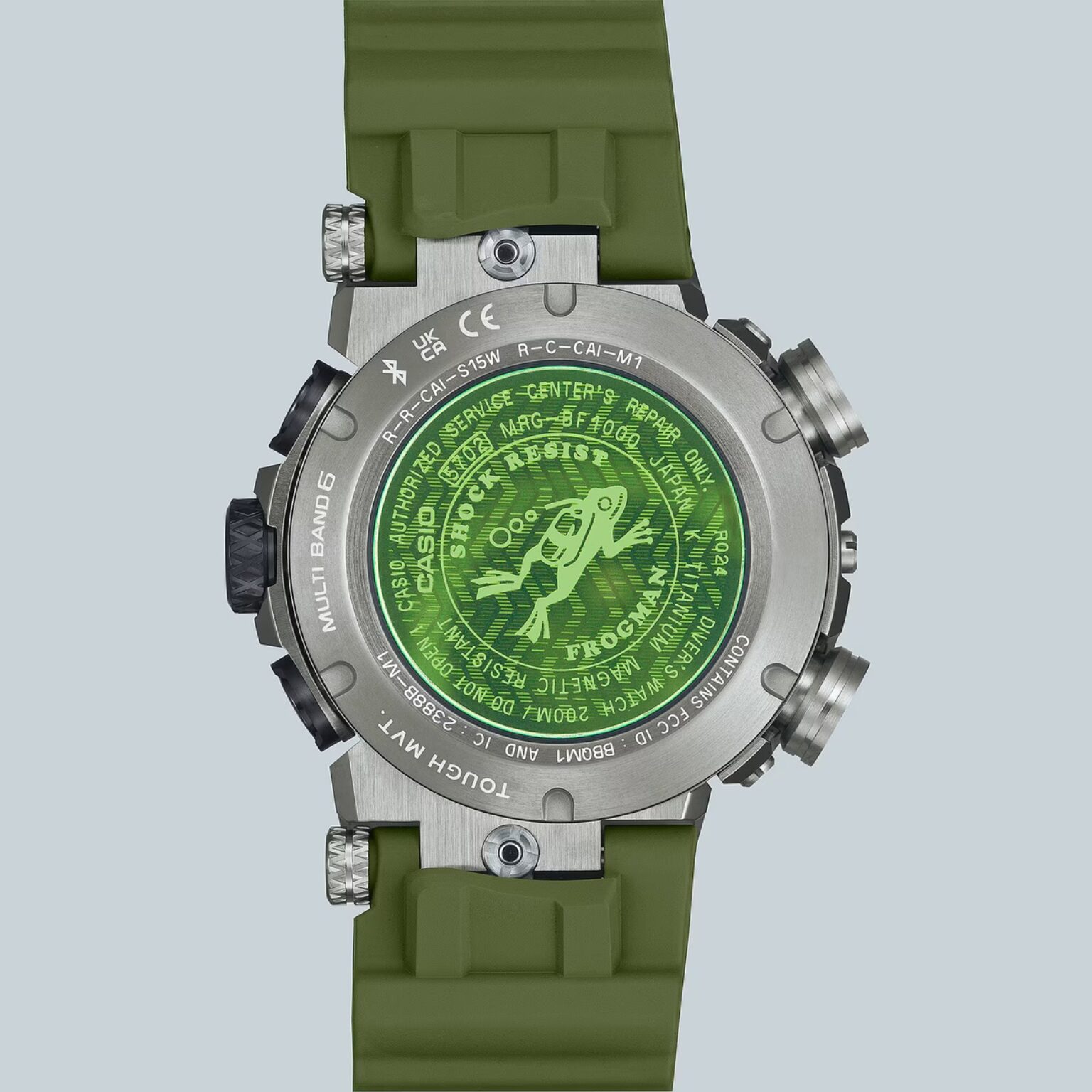G-Shock Frogman MRG-BF1000RG-3A has a military style inspired by the ...