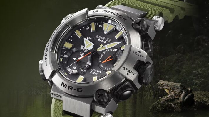 G-Shock Frogman MRG-BF1000RG-3A has a military style inspired by the ...
