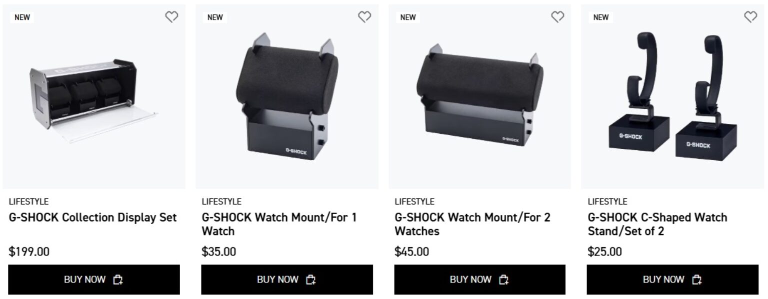 Casio U.S. and U.K. now selling the G-Shock Collection Display Set ...