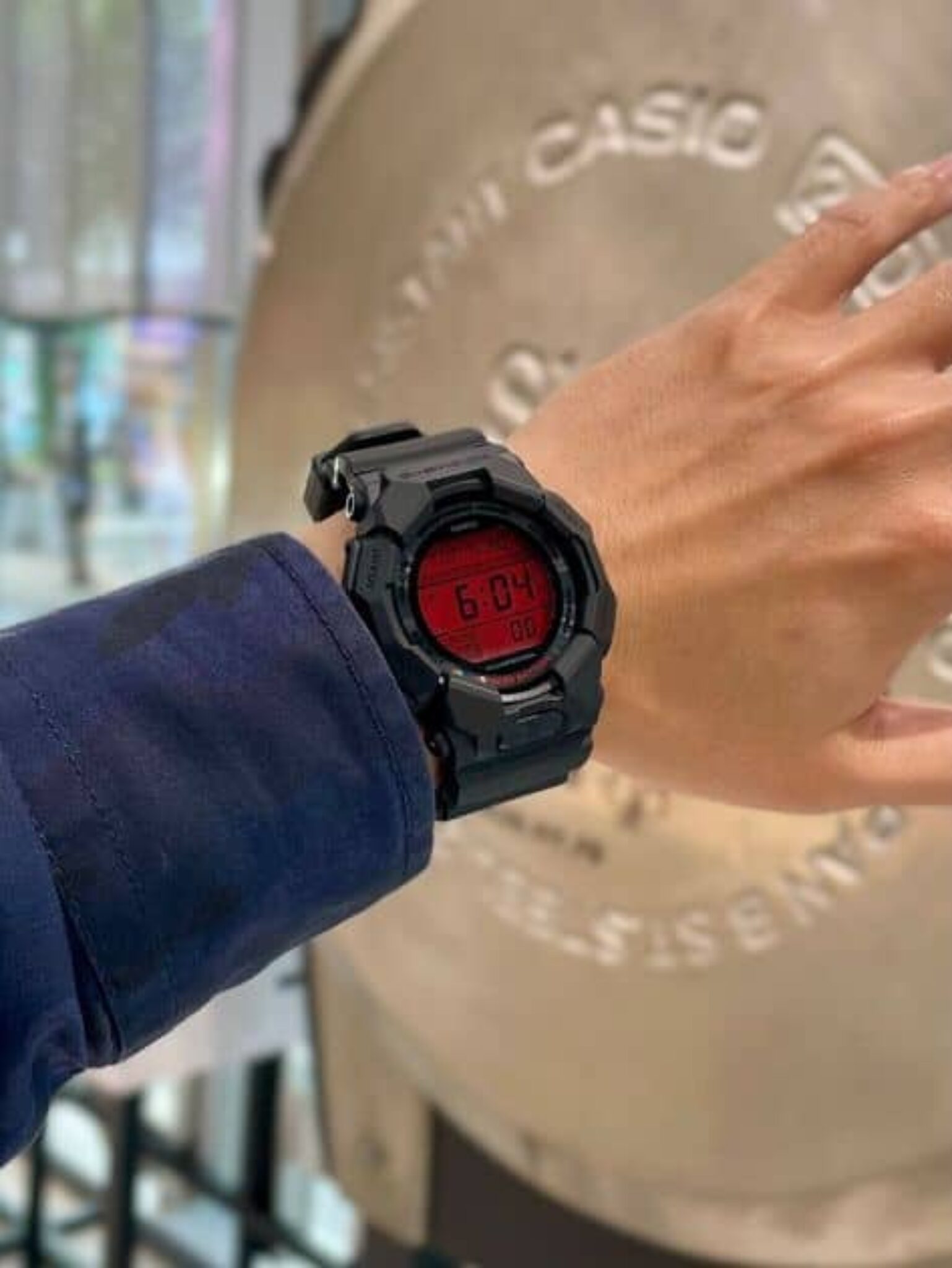G-Shock GD010BBR-1 with bold red-tinted display is now available at ...