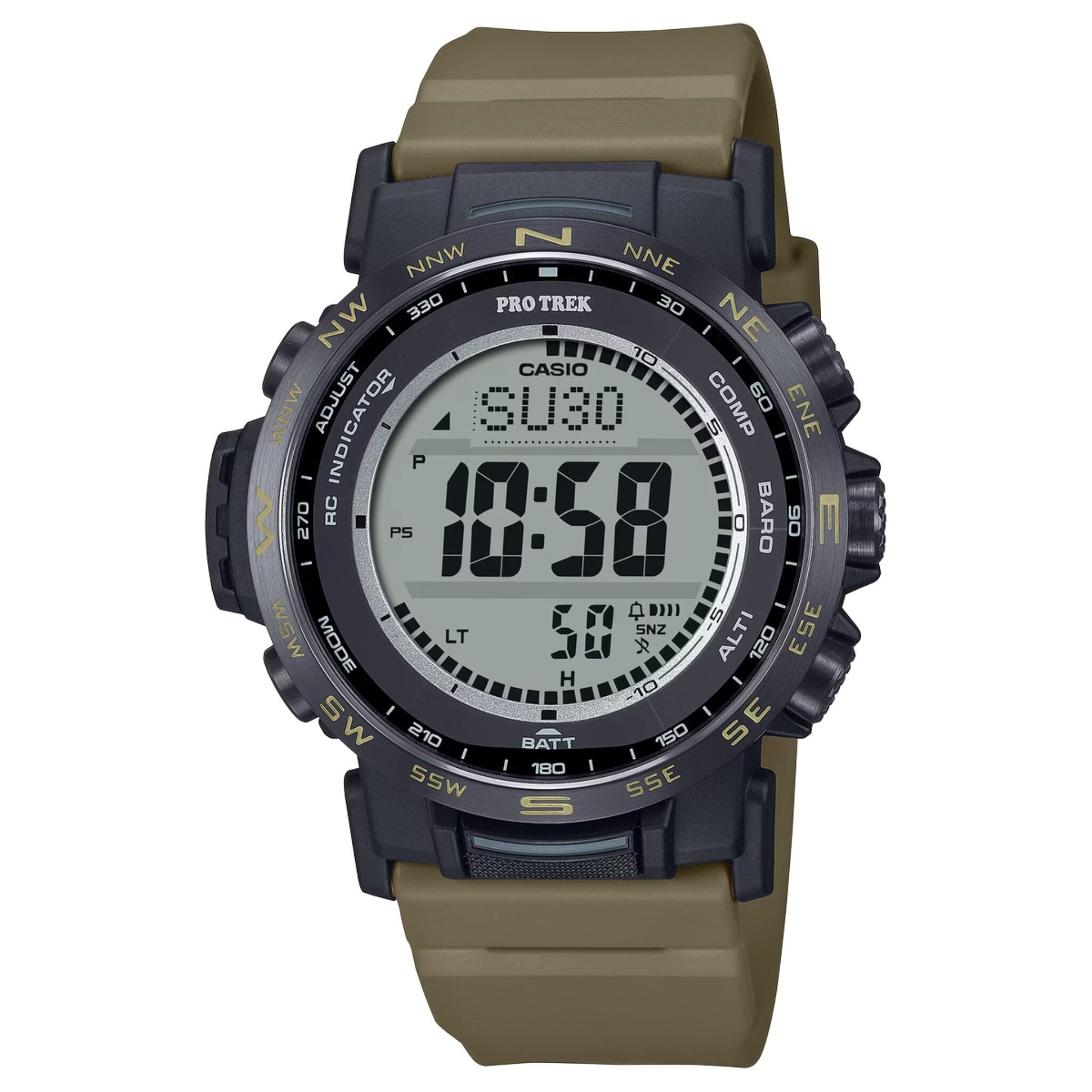 Pro Trek PRW-35LD-5 and PRW-35TLD-7 are the first Casio watches with a phosphorescent digital ...