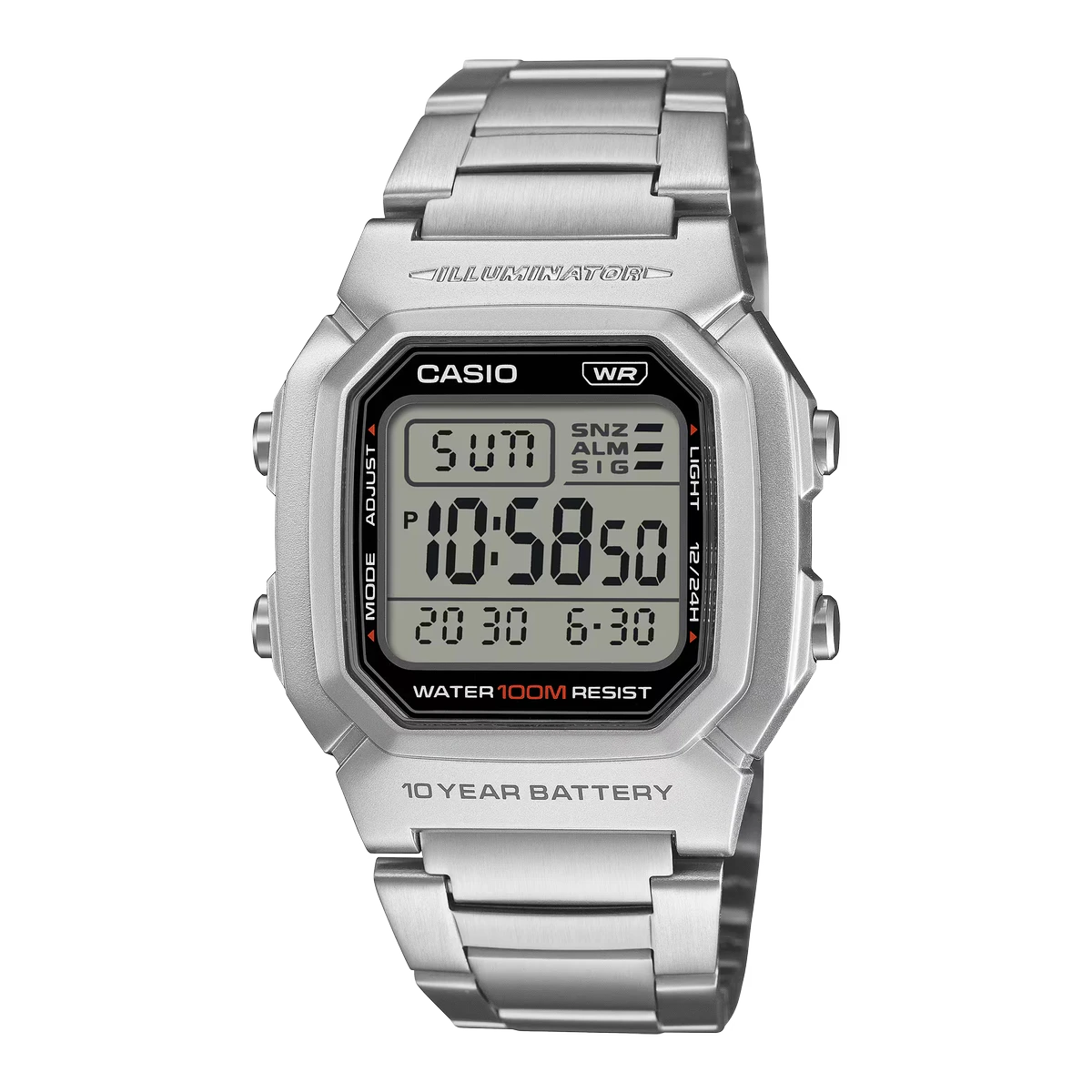 Casio is releasing the metallic-style W-800HD-1AV with stainless steel ...