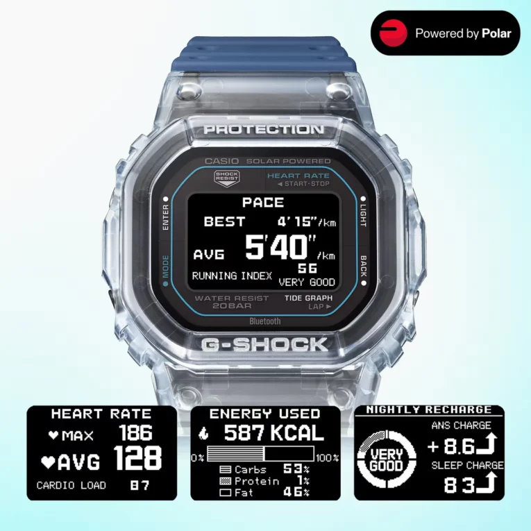 Casio announces G-Shock G-LIDE GBX-H5600 combining heart-rate monitor ...