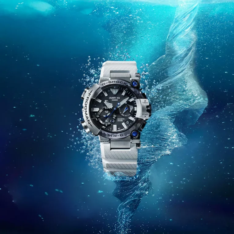Brinicle-inspired G-Shock Frogman MRG-BF1000EB-1A diving watch is ...